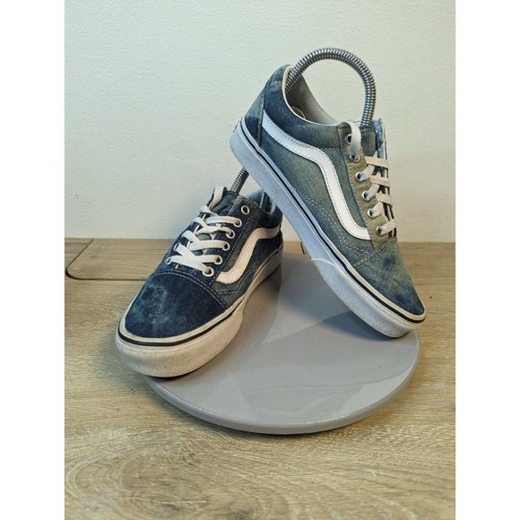 Vans | Shoes | Vans Old Skool Denim Acid Wash Canvas Classic Skate ...